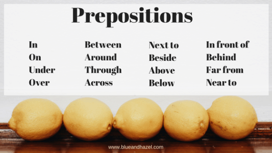 Treasure Hunt Preschool Activity For Teaching Prepositions - Blue and Hazel