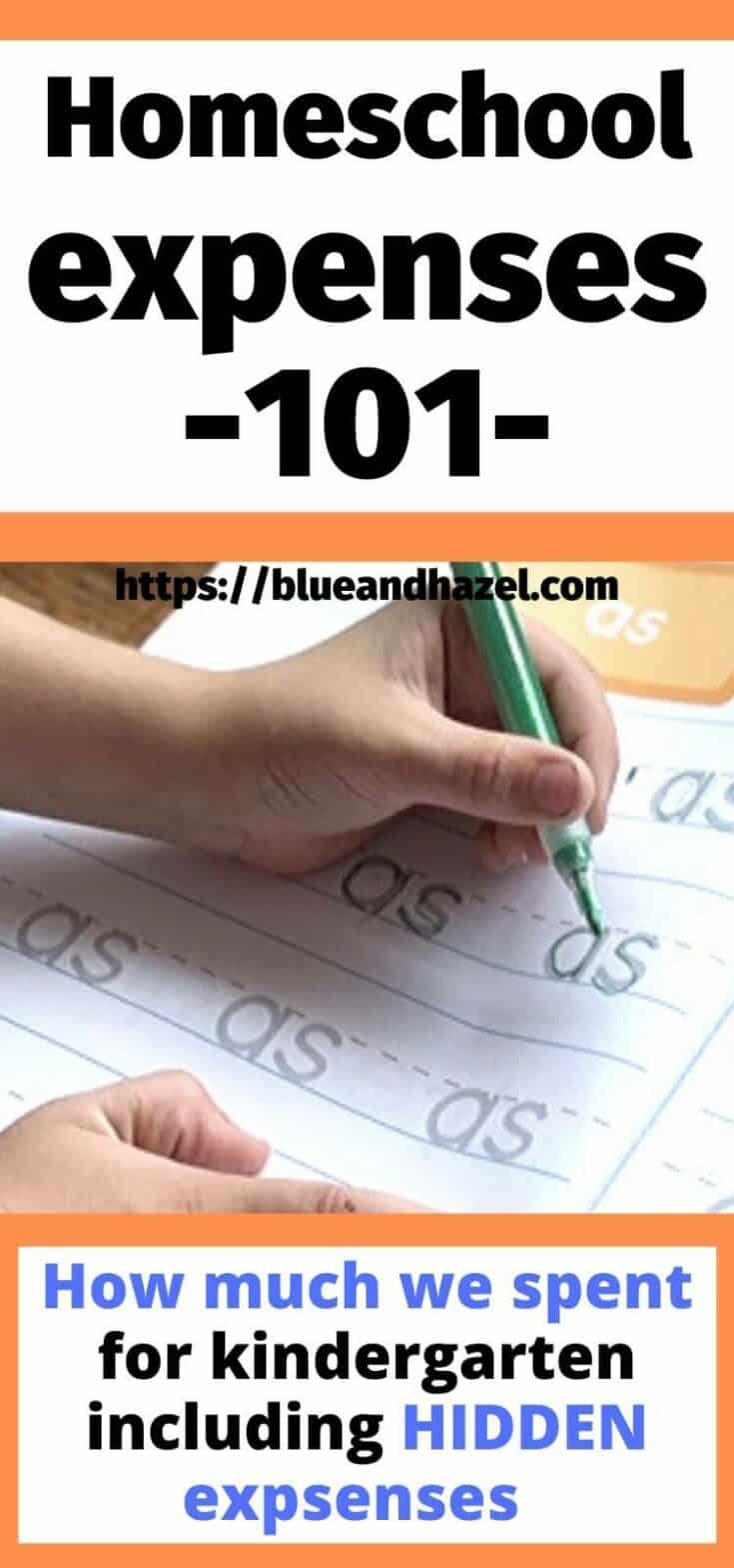 How Much Does It Cost To Homeschool Kindergarten Blue And Hazel