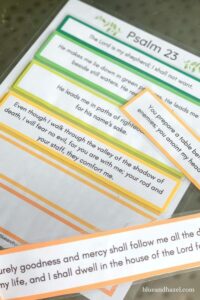 Psalm 23 Printable For Memorization & Copywork - Blue and Hazel