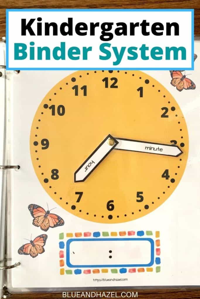 Our Weekly Binder System - Blue and Hazel