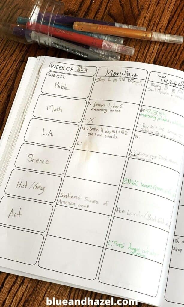 How To Record Homeschool Activities You Actually Do - Blue and Hazel