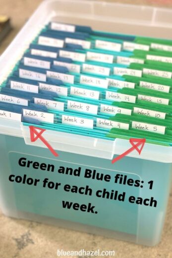 The Homeschool Crate System: Organizing 1 Year Of Curriculum - Blue and ...