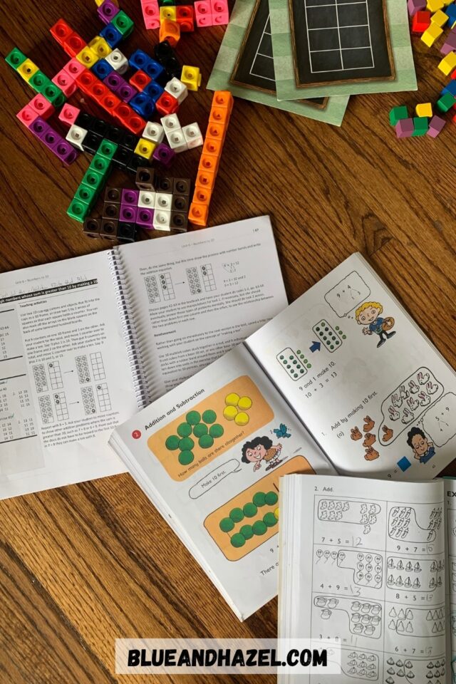 Switching to Singapore Math For 1st Grade Homeschool - Blue and Hazel