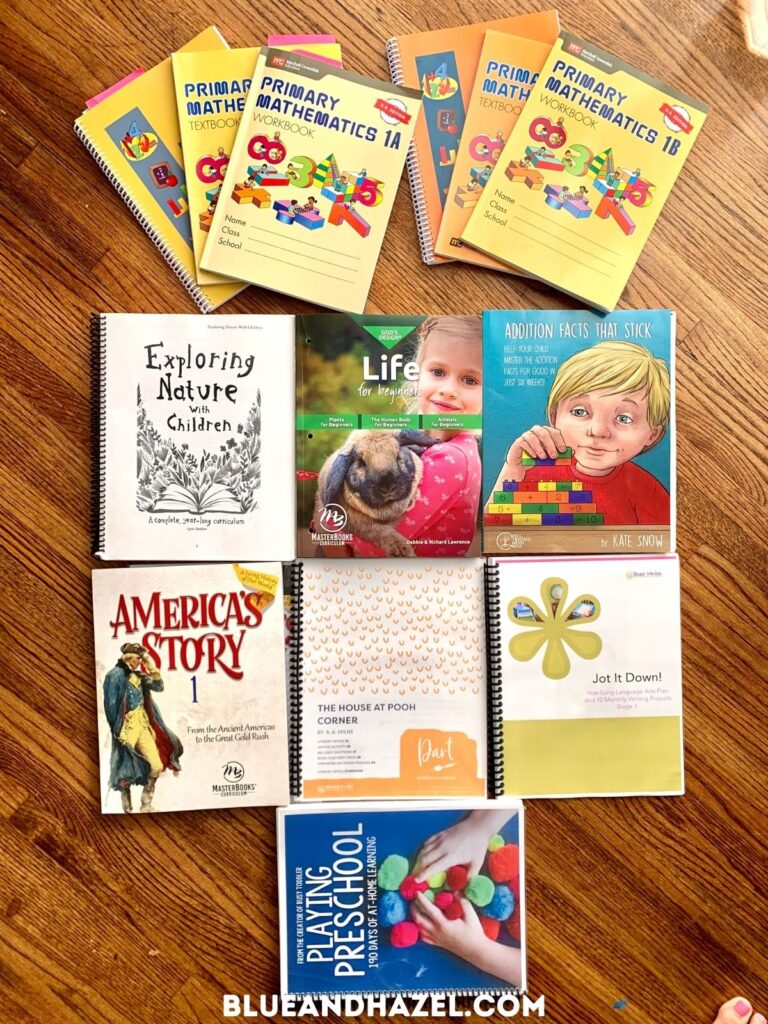 Homeschool Curriculum For 1st and 2nd Grade (2021-2022) - Blue and Hazel