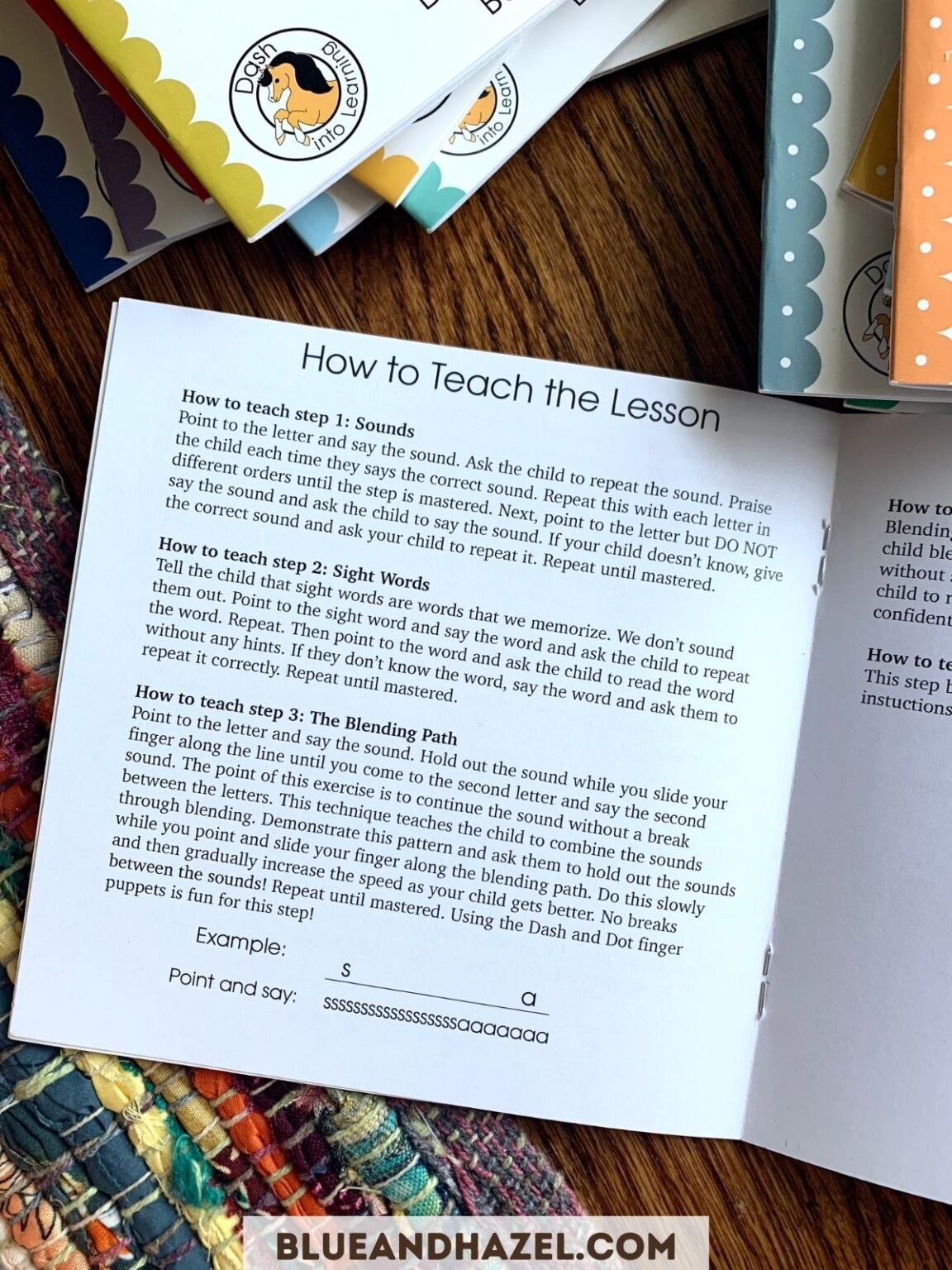 How We Use Dash Into Learning Books And Activities - Blue and Hazel