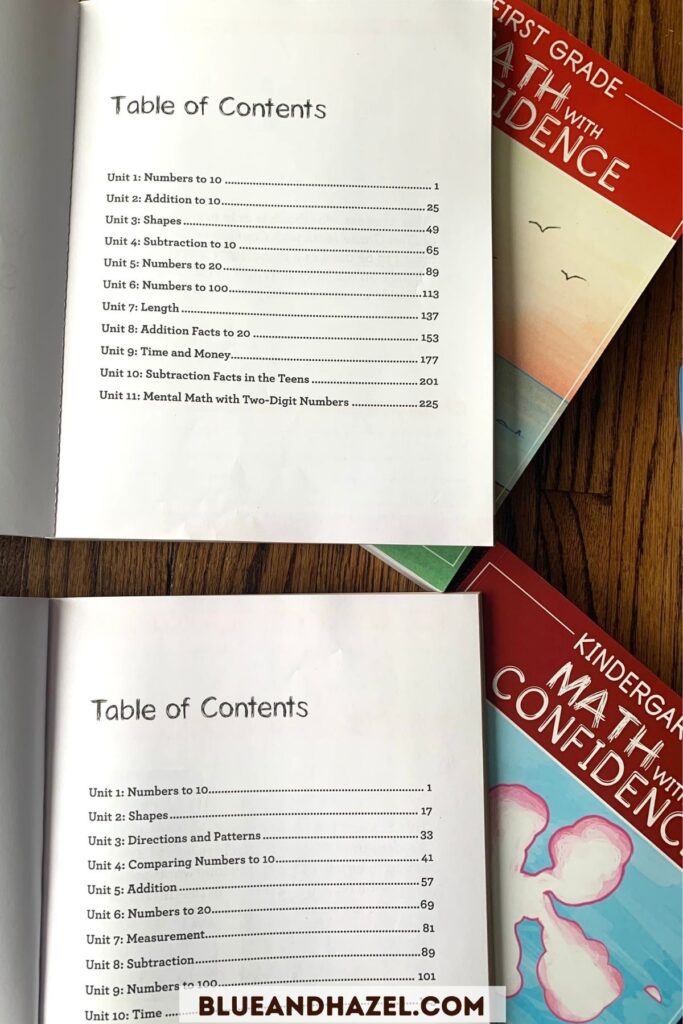 First Grade Math With Confidence Review - Blue and Hazel