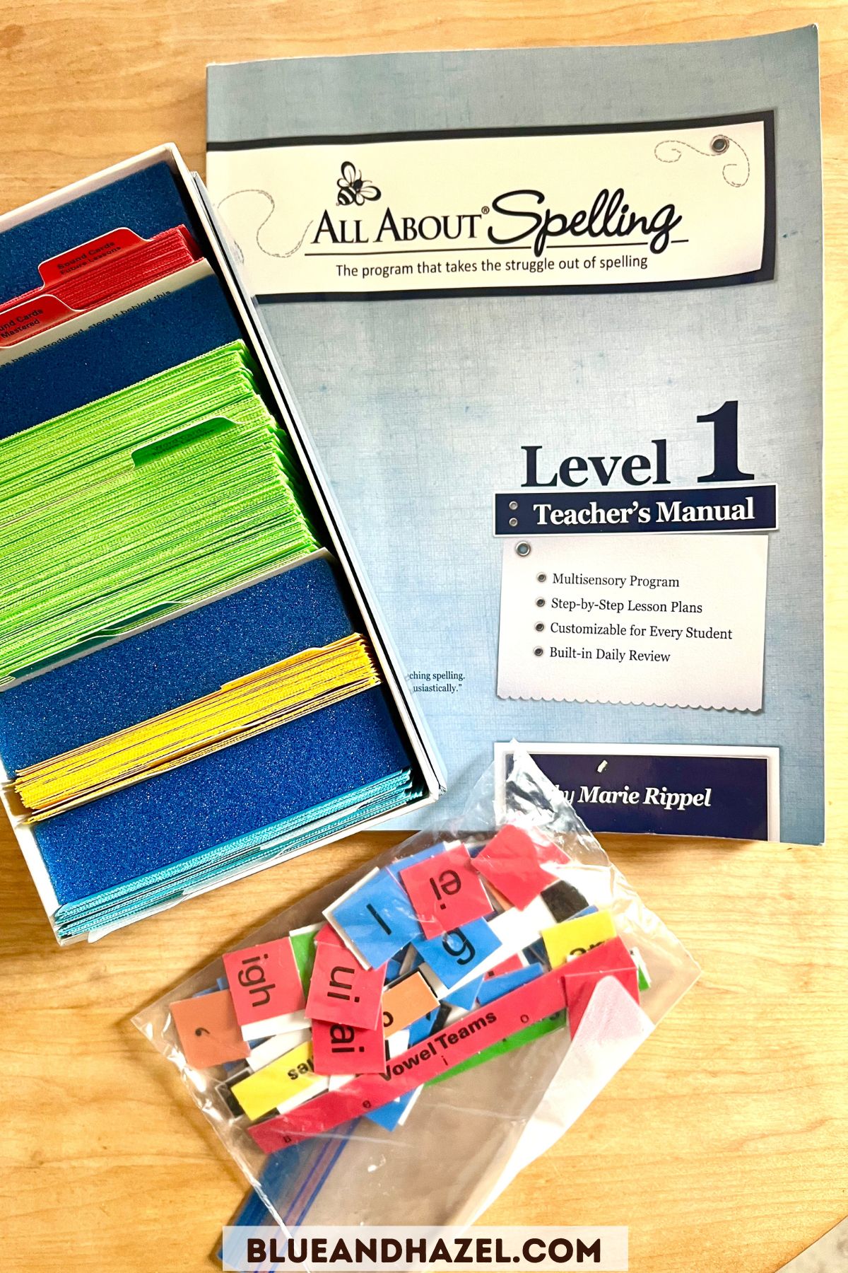 All About Spelling Level 1 Review With a 3rd Grader - Blue and Hazel