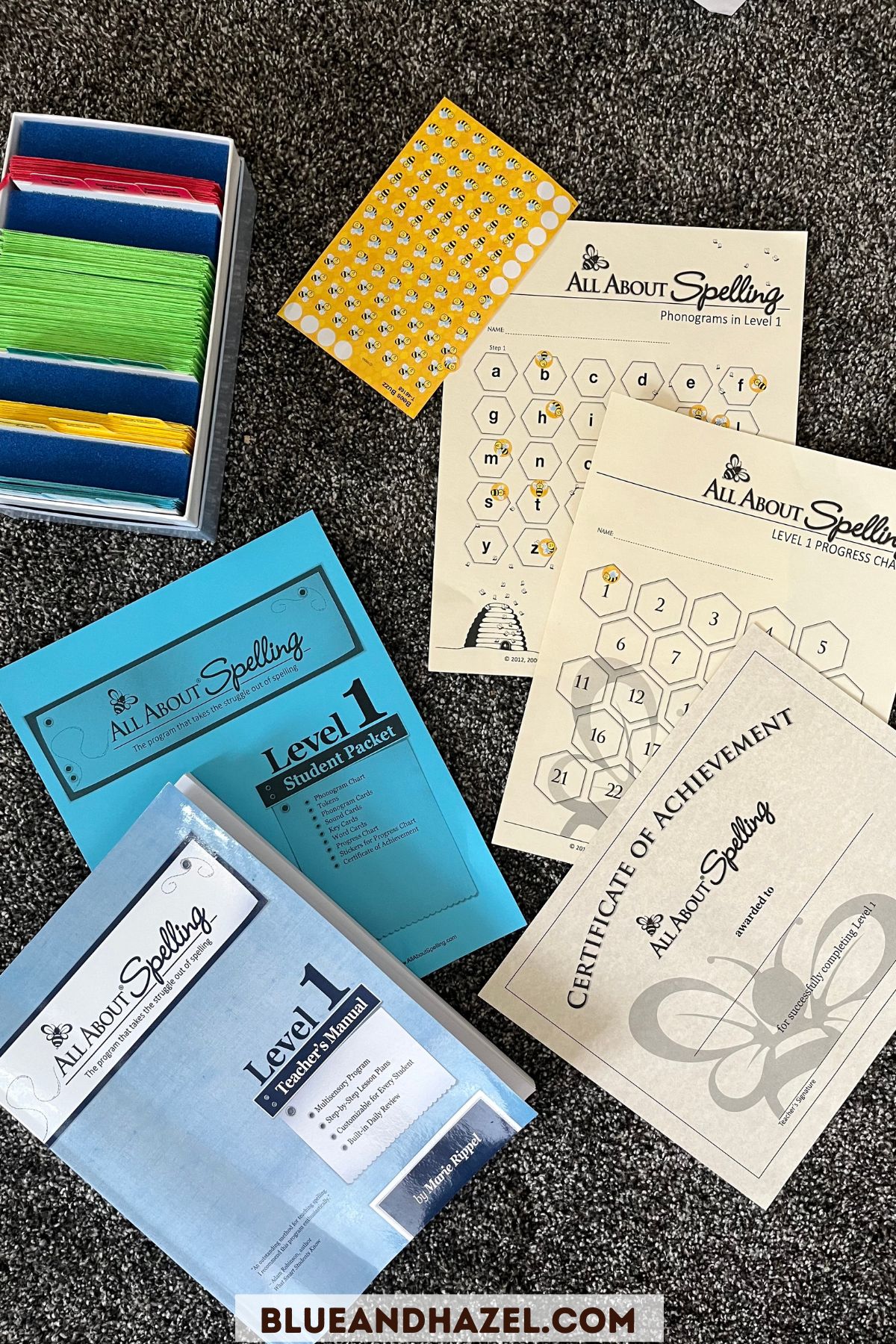 All About Spelling Level 1 Review With a 3rd Grader - Blue and Hazel