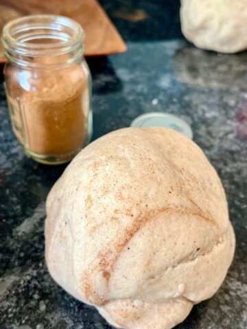 Pumpkin Spice Play Dough (No Cook) - Blue and Hazel