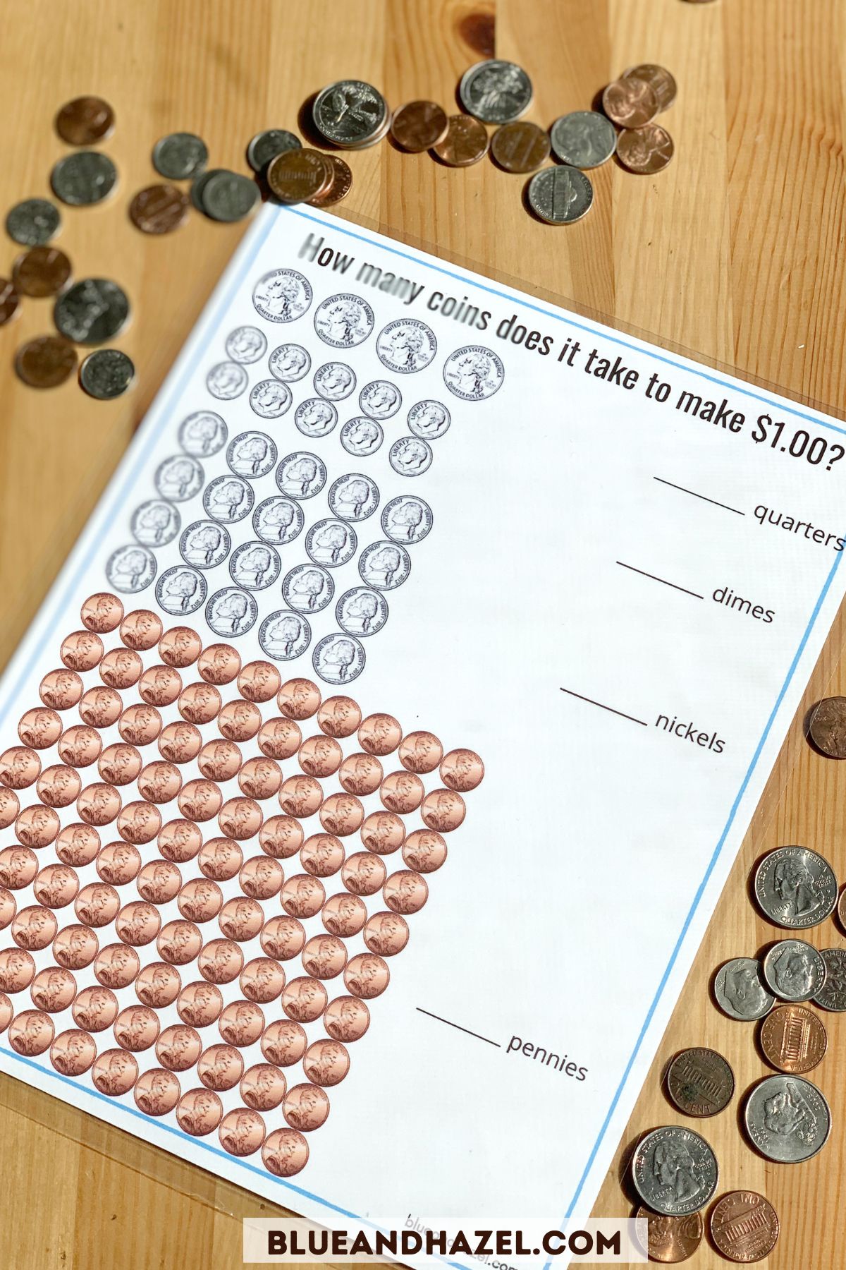 How To Teach Kids To Count Money & The BEST Way To Motivate Them - Blue ...