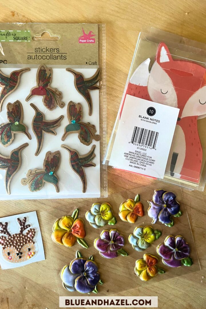 Flat Things To Send To A Penpal That Fit In An Envelope - Blue and Hazel