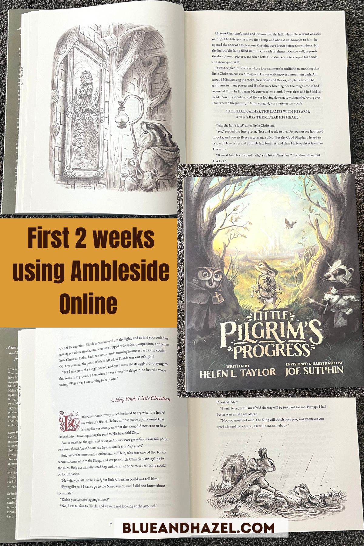 First 2 Weeks Using Ambleside Online For Grades 1, 3, & 4 - Blue and Hazel