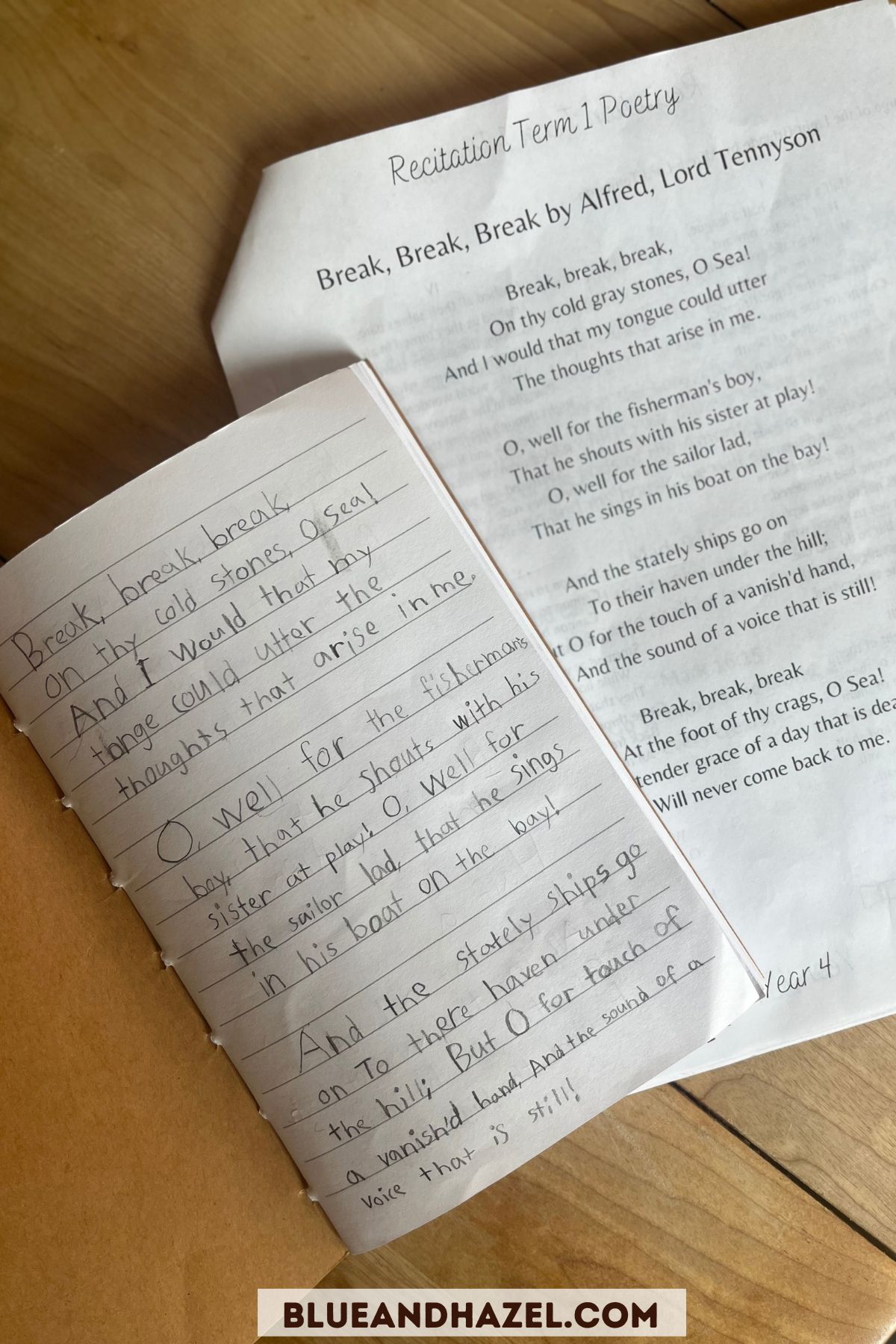 Copywork For Beginners In A Charlotte Mason Homeschool - Blue and Hazel