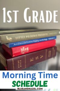1st Grade Homeschool Schedule - Blue and Hazel